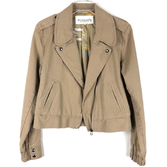 Aritzia | Jackets & Coats | Aritzia Community Hemp Moto Jacket | Poshmark